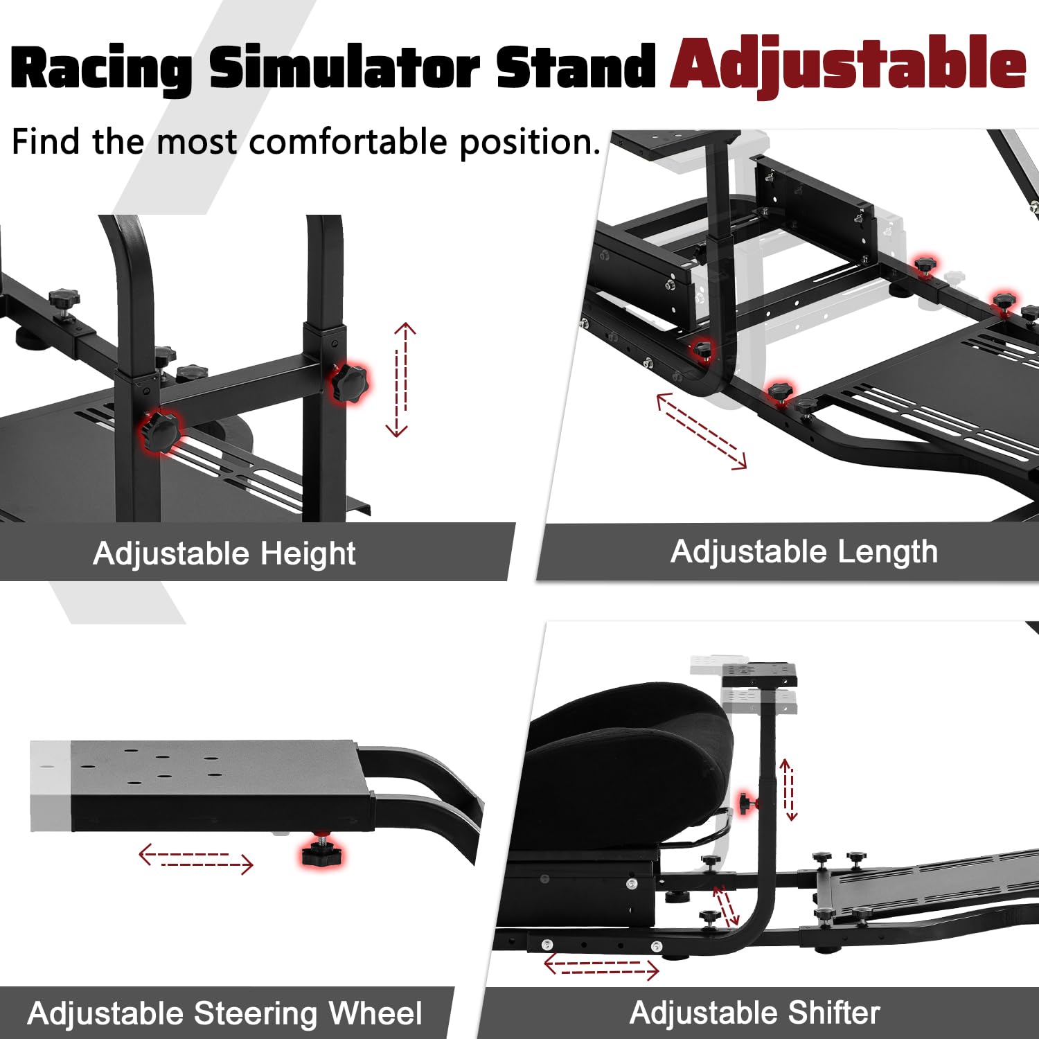 Mua Supllueer Racing Simulator Cockpit with Black Racing Seat Fit for ...