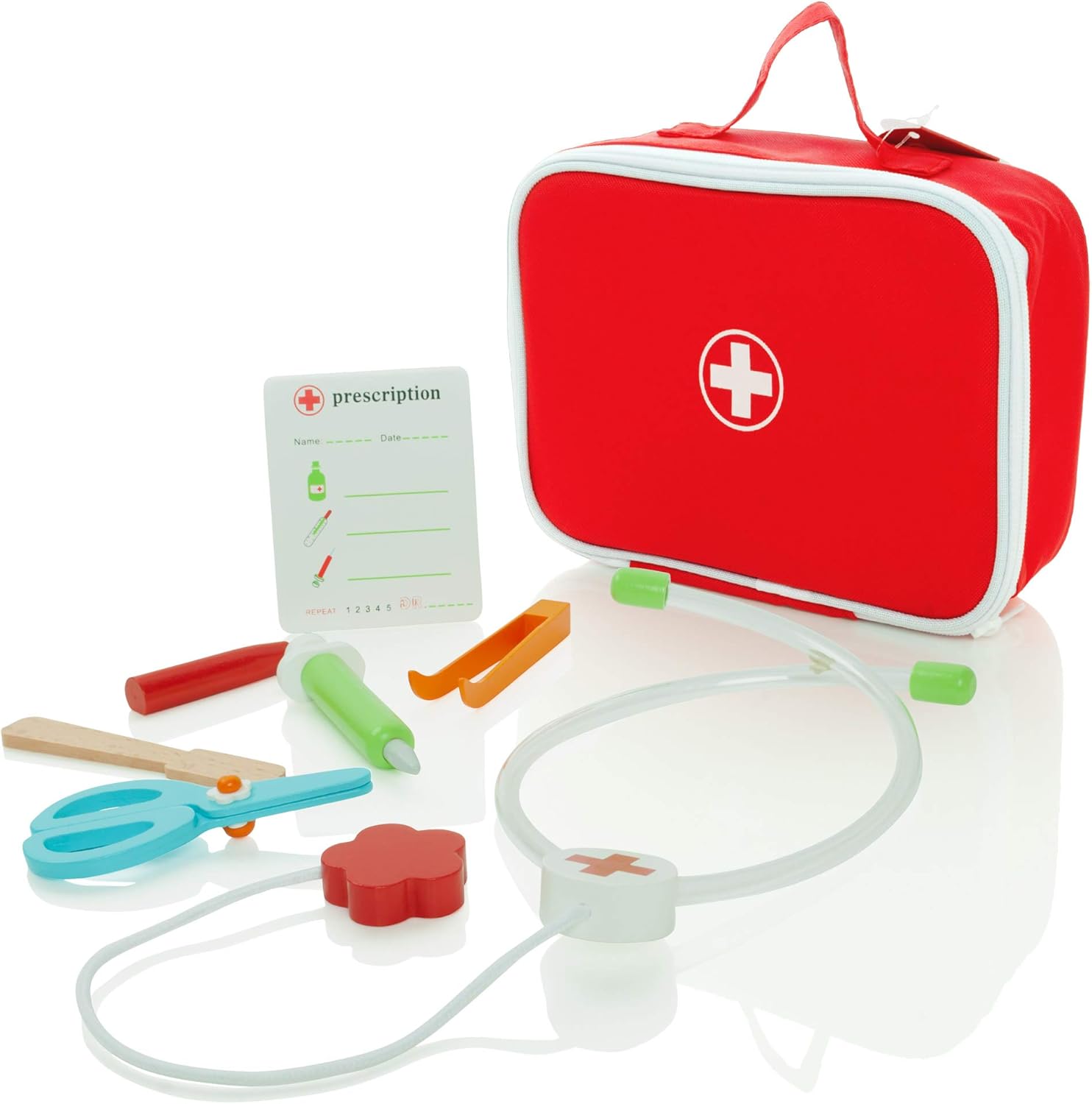 Milly & Ted Kids Toy Wooden Medical Kit – Childrens Doctors & Nurses ...