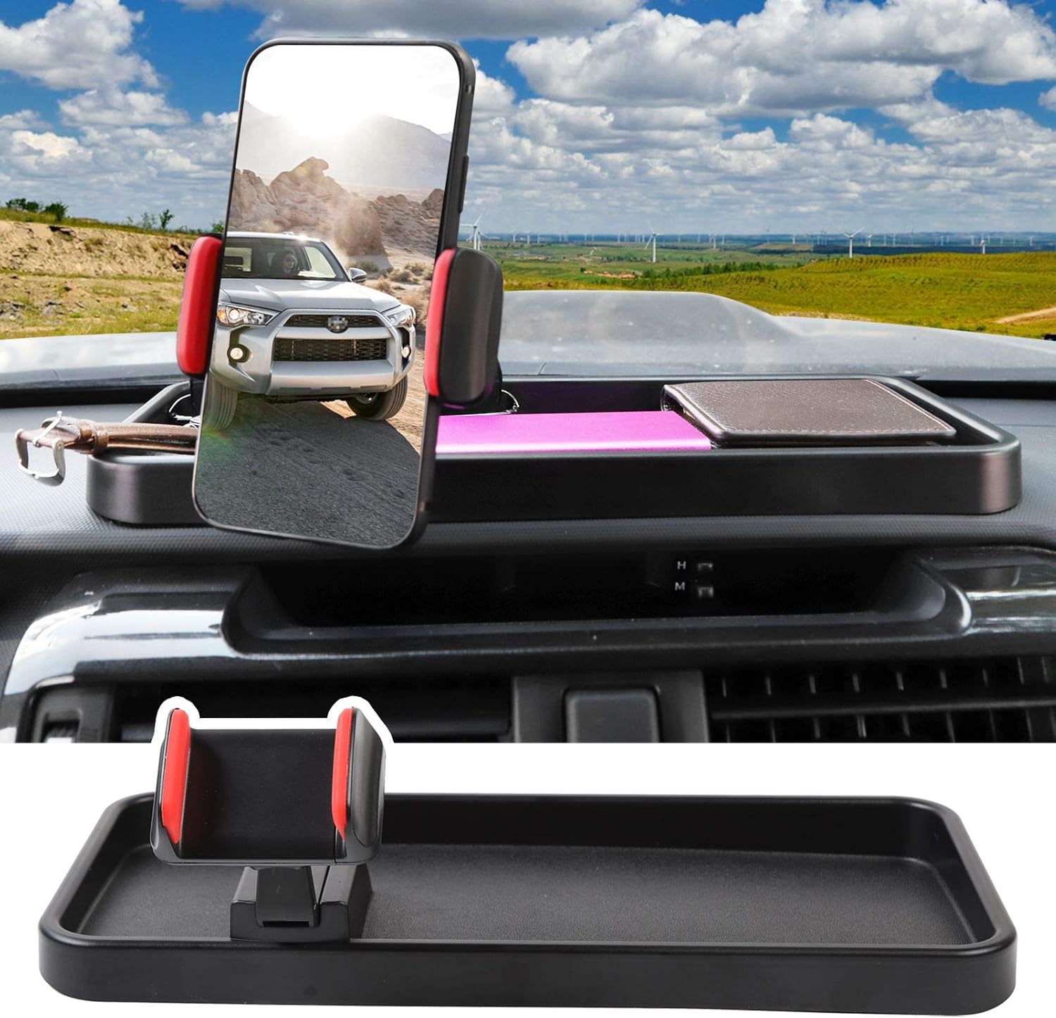 Amazon.com: JeCar for Toyota 4Runner Phone Holder, 360 Degree Rotatable ...
