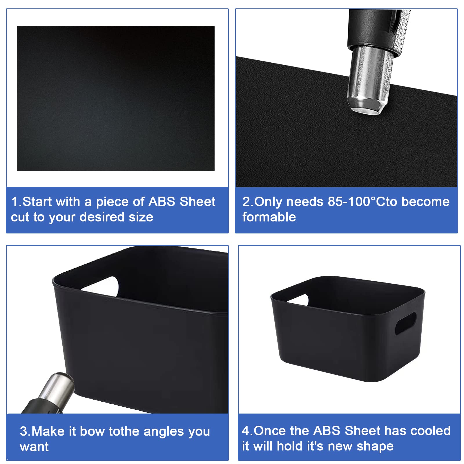 Mua ABS Plastic Sheet 12" x 16" x 0.06" 6 Pack,Moldable plastic sheets ...