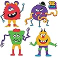 Amazon.com: ArtCreativity DIY Foam Monster Craft Kit - 12 Sets - Mess ...