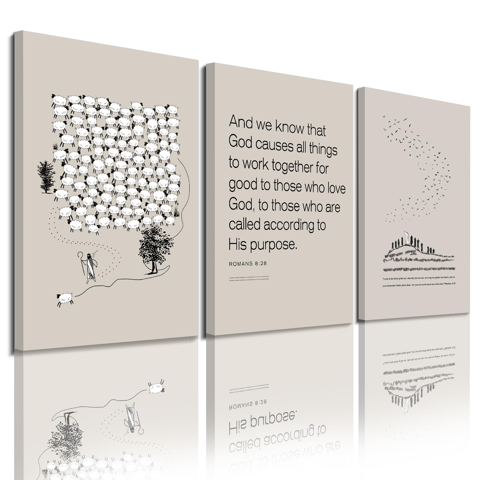 Jesus Wall Decor - Religion Canvas Wall Decor Modern Bible Scripture ...