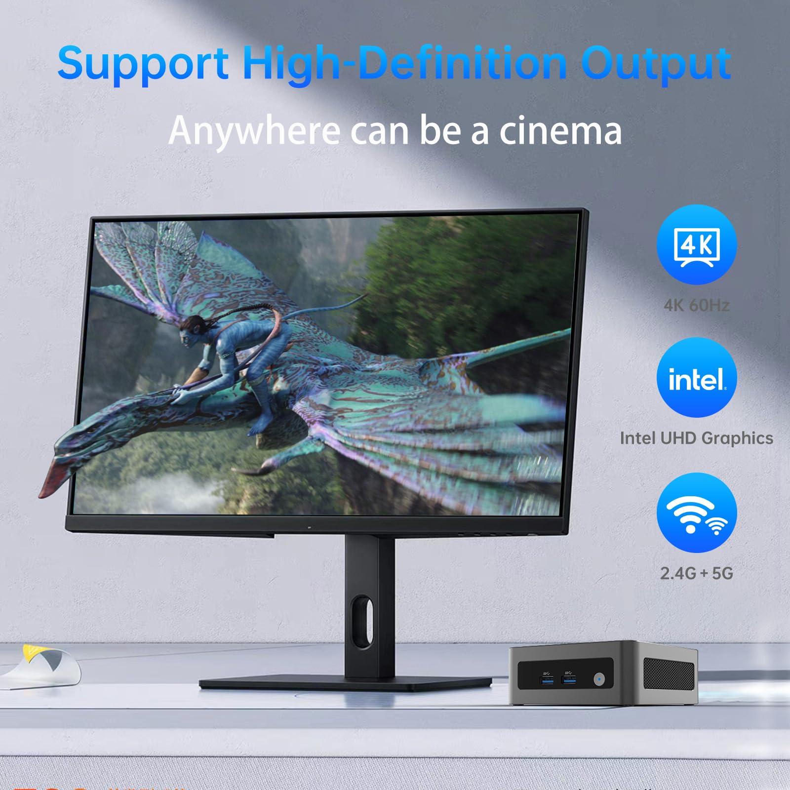 Mua MOREFINE M9 Mini PC Windows 11 Pro, 12th Gen AlderLake N100(Up to 3.4GHz) Mini Computers ...