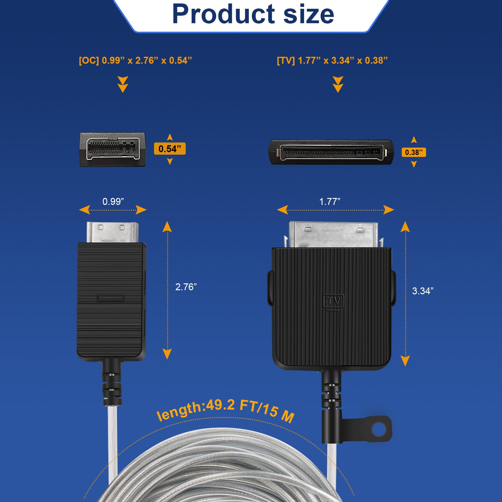 Mua 49.2ft/15m One Invisible Connection Optical Cable (Newest Model) VG ...