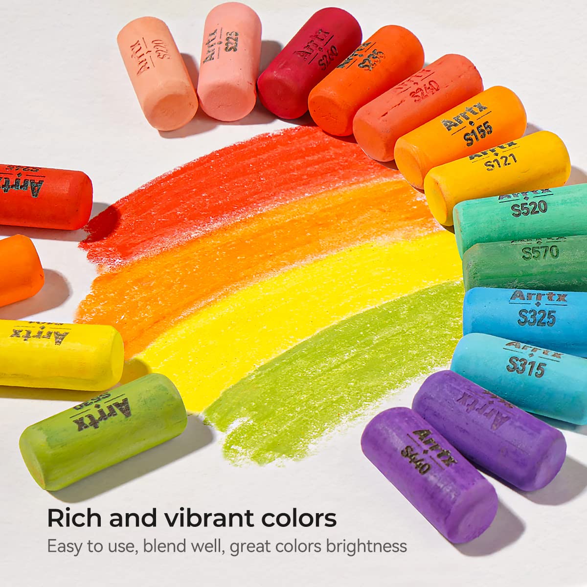 Mua Arrtx Soft Pastels Art Supplies, 48 Assorted Colors Chalk Pastels ...