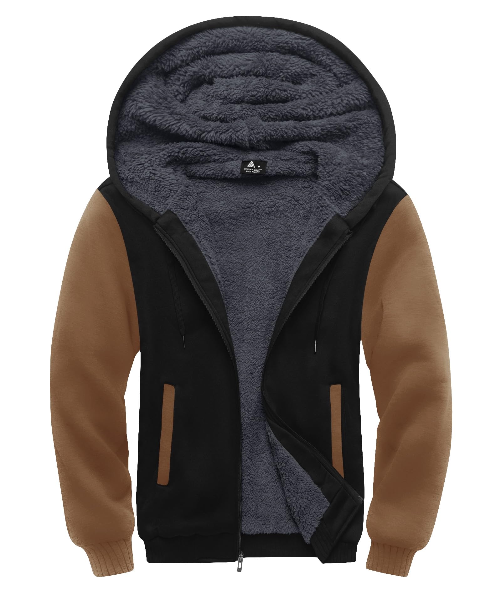 SCODI Hoodies for Men Heavyweight Fleece Sweatshirt - Full Zip Up Thick ...