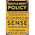 Amazon.com: STOOKI Metal Tin Sign,Common Sense Policy GrungeWall Decor ...