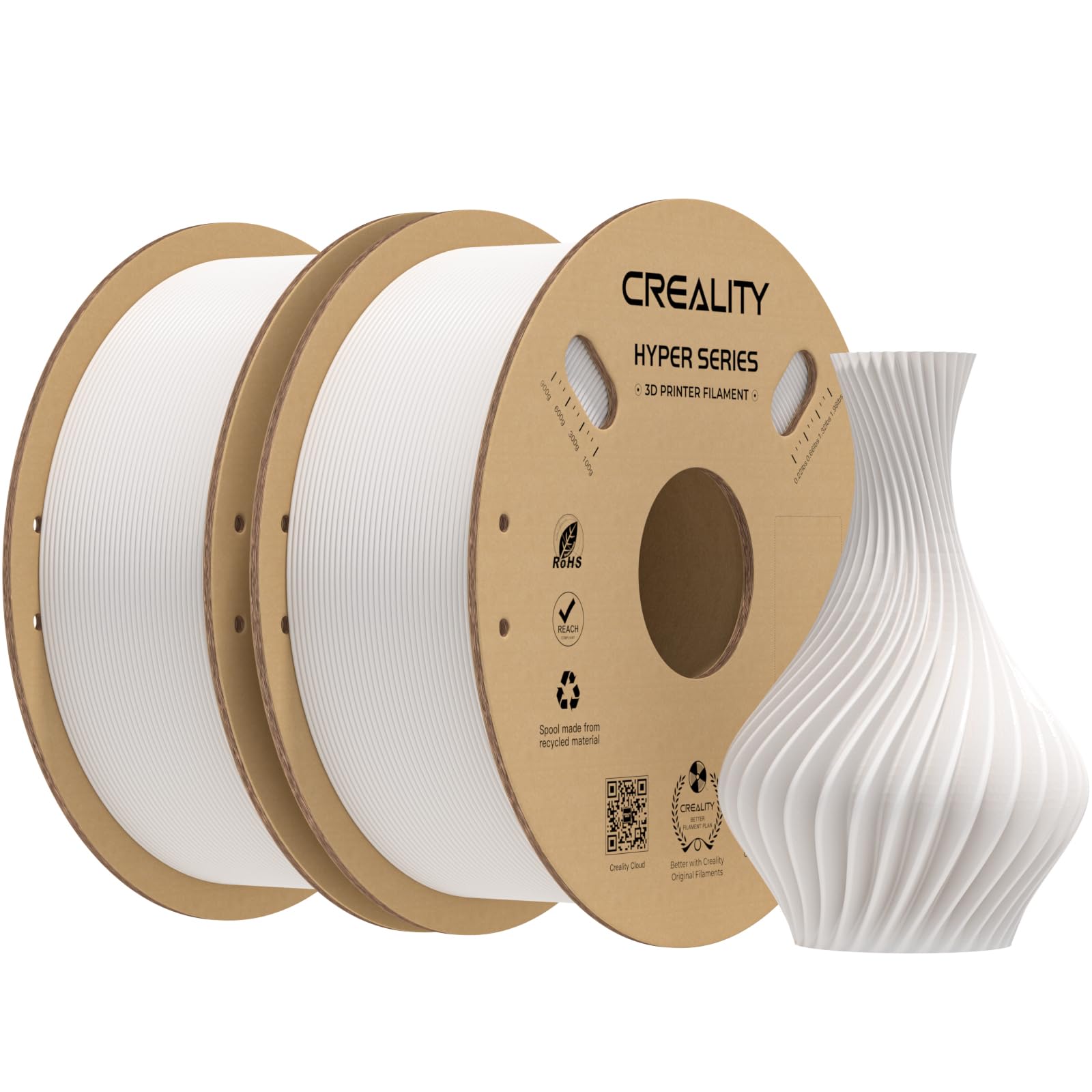 Creality Hyper PLA Filament Bundle 1.75mm 2KG for K1 Max/Ender 3 V3 SE ...