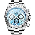 Amazon.com: LOREO Mens Automatic Machine Multifunction Silver Stainless ...