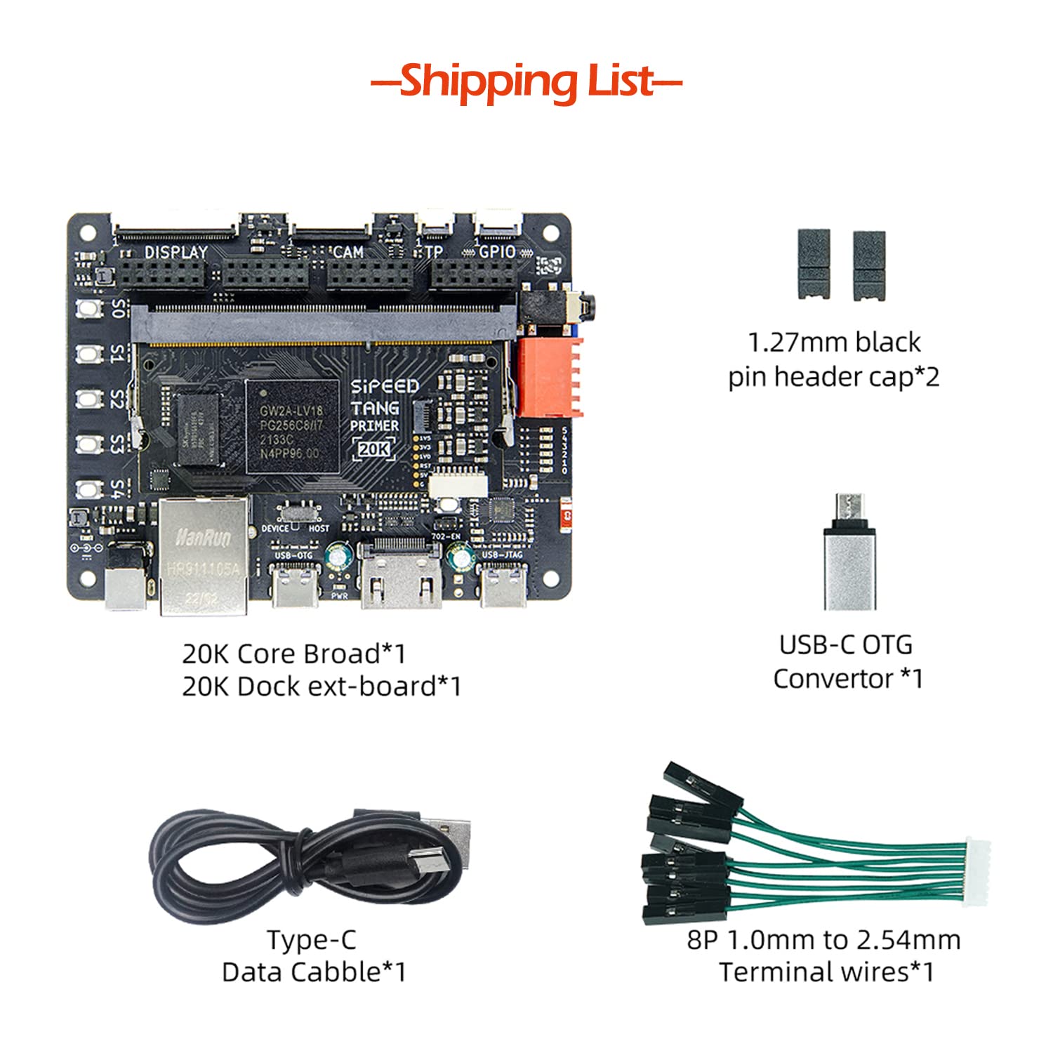 Mua Sipeed Tang Primer 20K Gowin GW2A FPGA GoAI Development Board Kit Minimum System with DSP ...