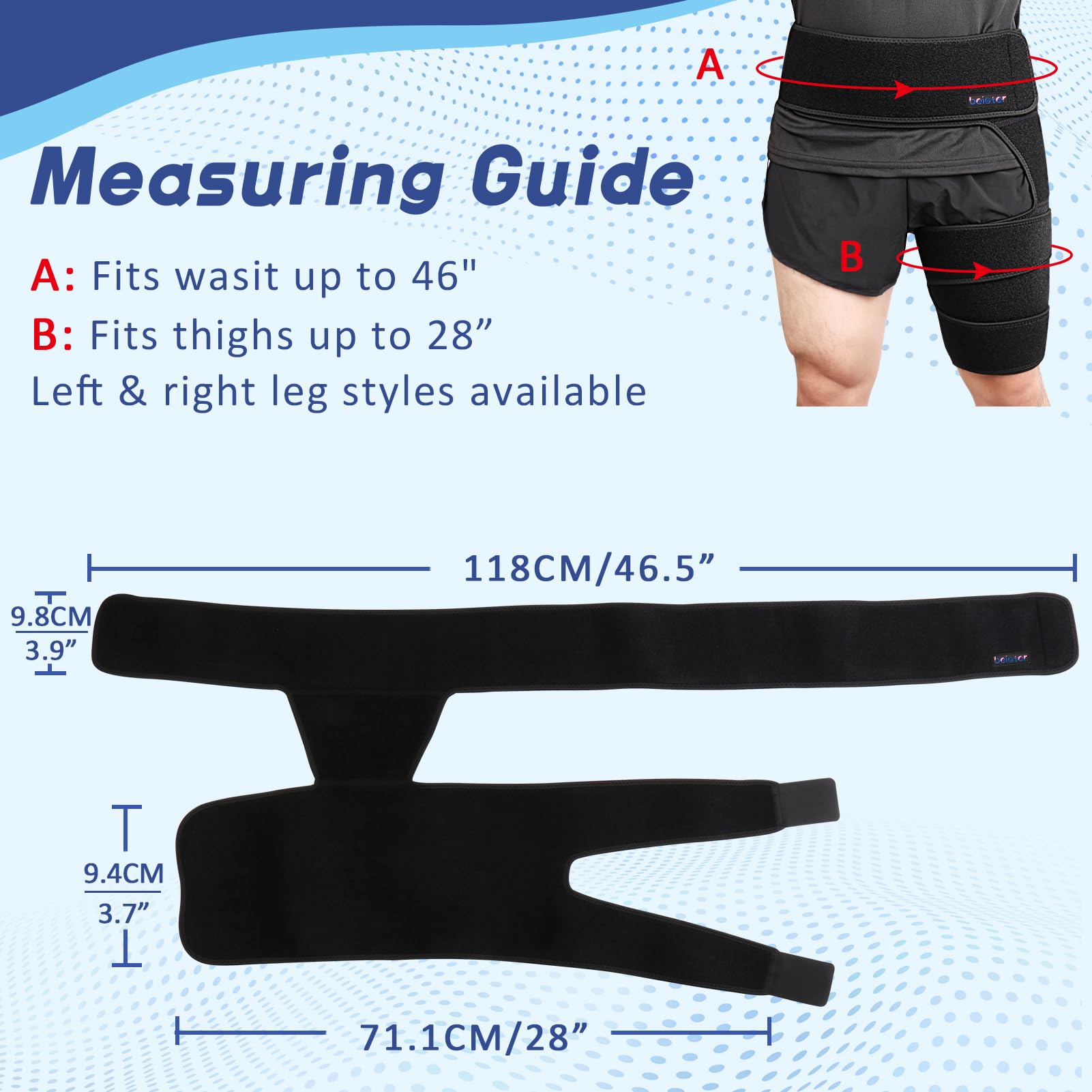 Mua beister Men and Women Adjustable Hip Groin Stabilizer and Hip Brace ...