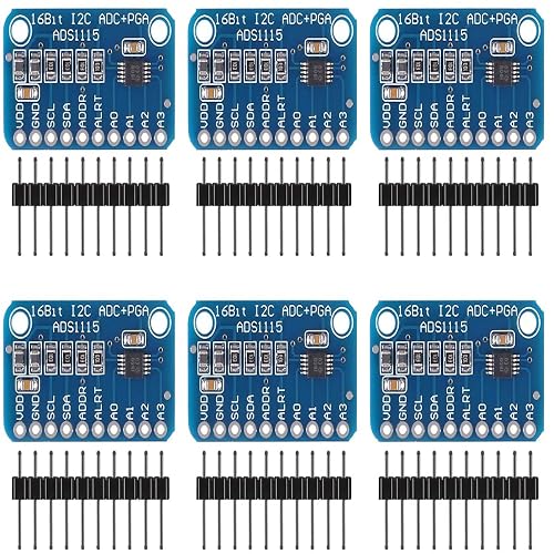 6pcs ADS1115 Analog-to-Digital Converter 16 Bit ADC 4 Channel Module ...