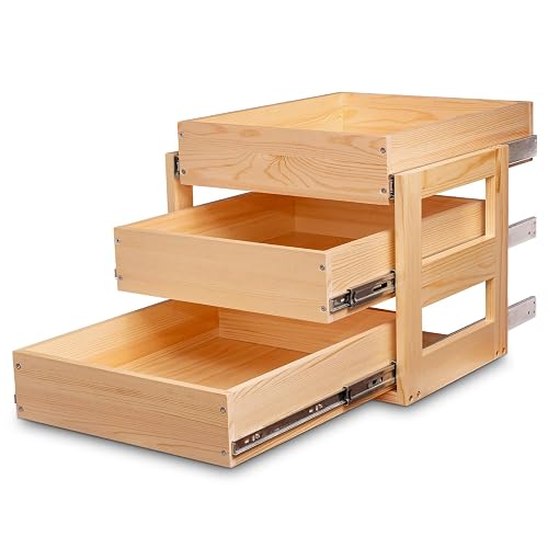 Mulush Pull Out Drawers For Cabinets, 23''W×21''D×19''H Soft Close ...