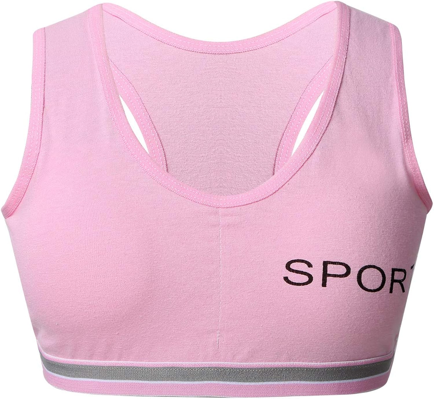 YOOJIA Kids Girls Basic Cotton Sports Bralette Puberty Growing Girls ...