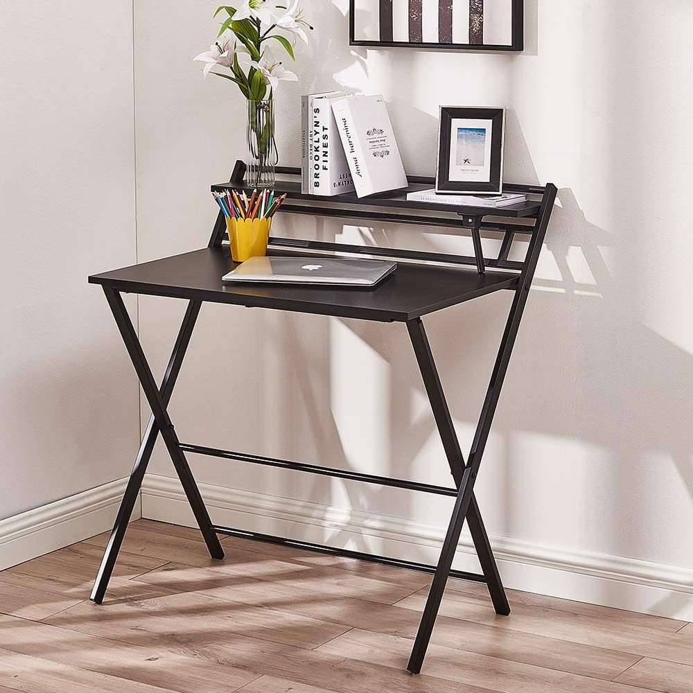 Panana Folding Computer Gaming Desk, Portable Wooden Study Writing Desk ...