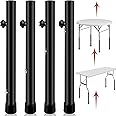 Amazon.com: Laowu 8 Pack Folding Table Risers, 4 Levels Adjustable ...