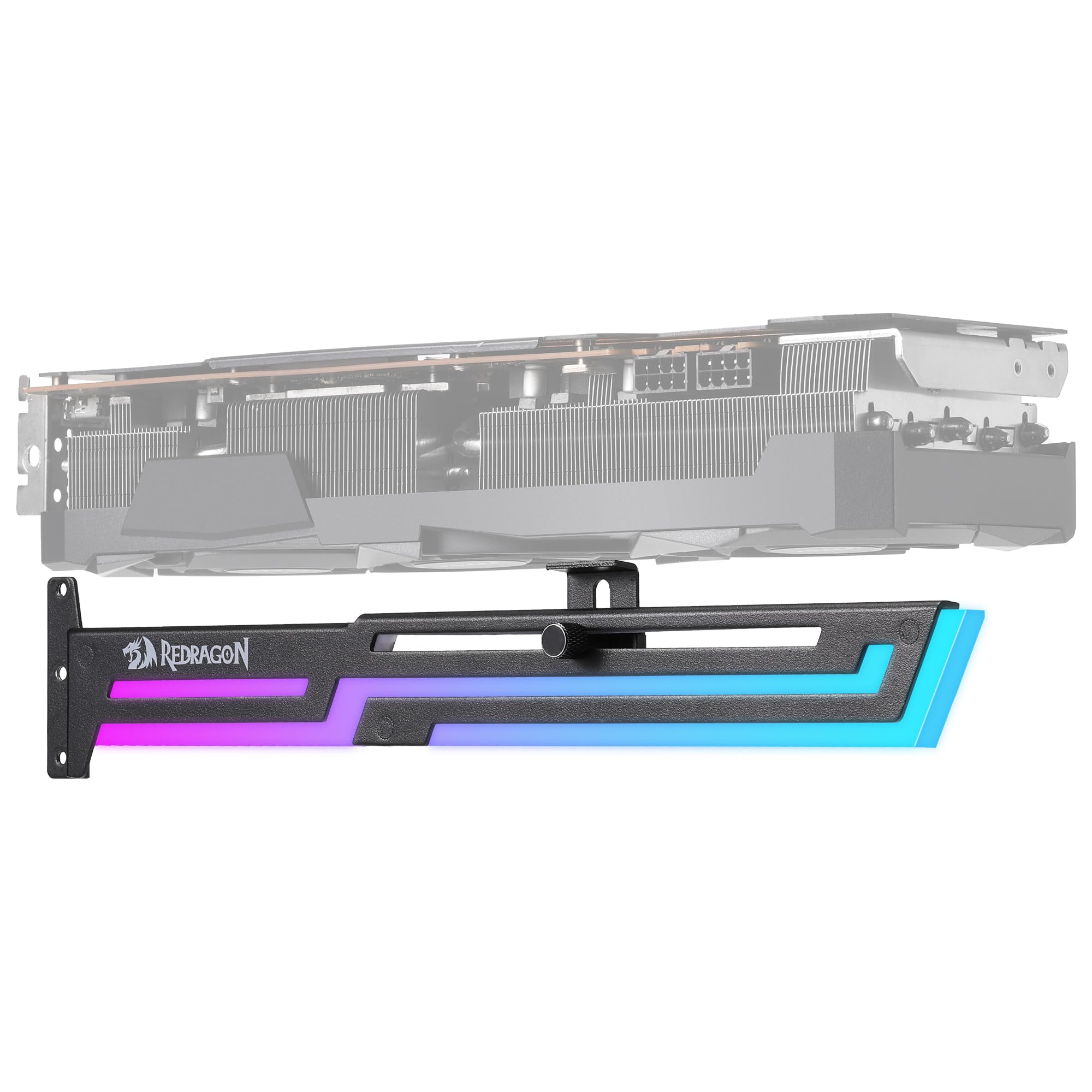 Redragon GCP03 ARGB GPU Support Bracket, 5V 3pin ARGB Graphics Card ...