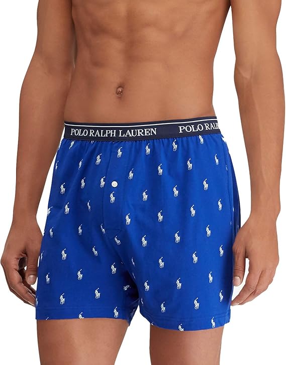 Polo Ralph Lauren Pack of 4 Classic Fit Cotton Knit Boxers (Medium) at ...
