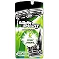 Amazon.com: Gillette Mach3 Disposable Razors for Men, 6 Count, Designed ...