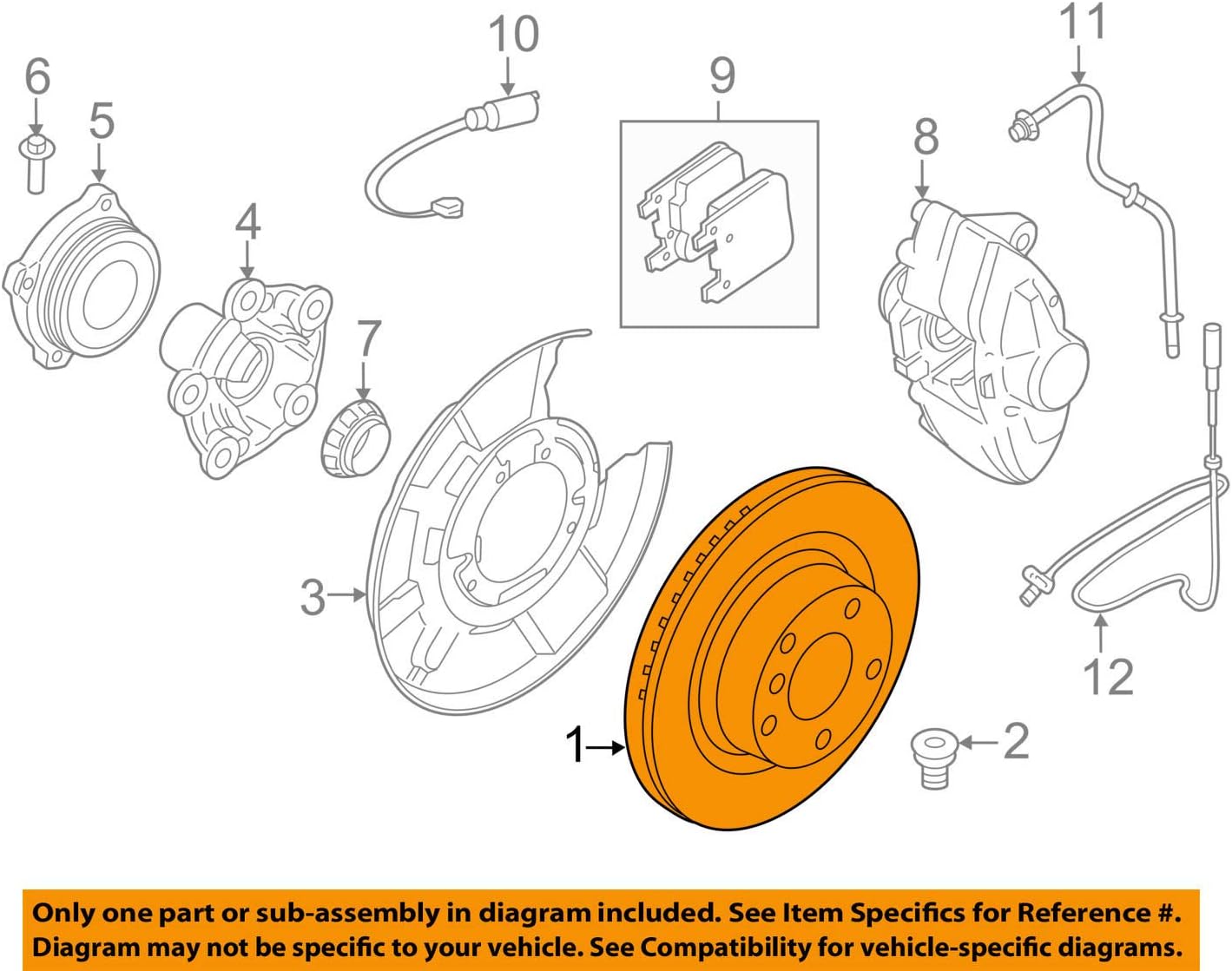 Amazon.com: BMW 34-21-2-284-812 Brake Disc (Ventilated): Automotive