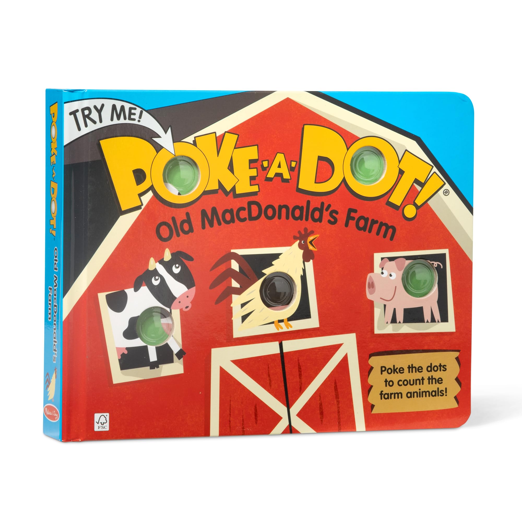 Melissa & Doug Poke-a-Dot! Old MacDonald’s Farm, Interactive Children's ...