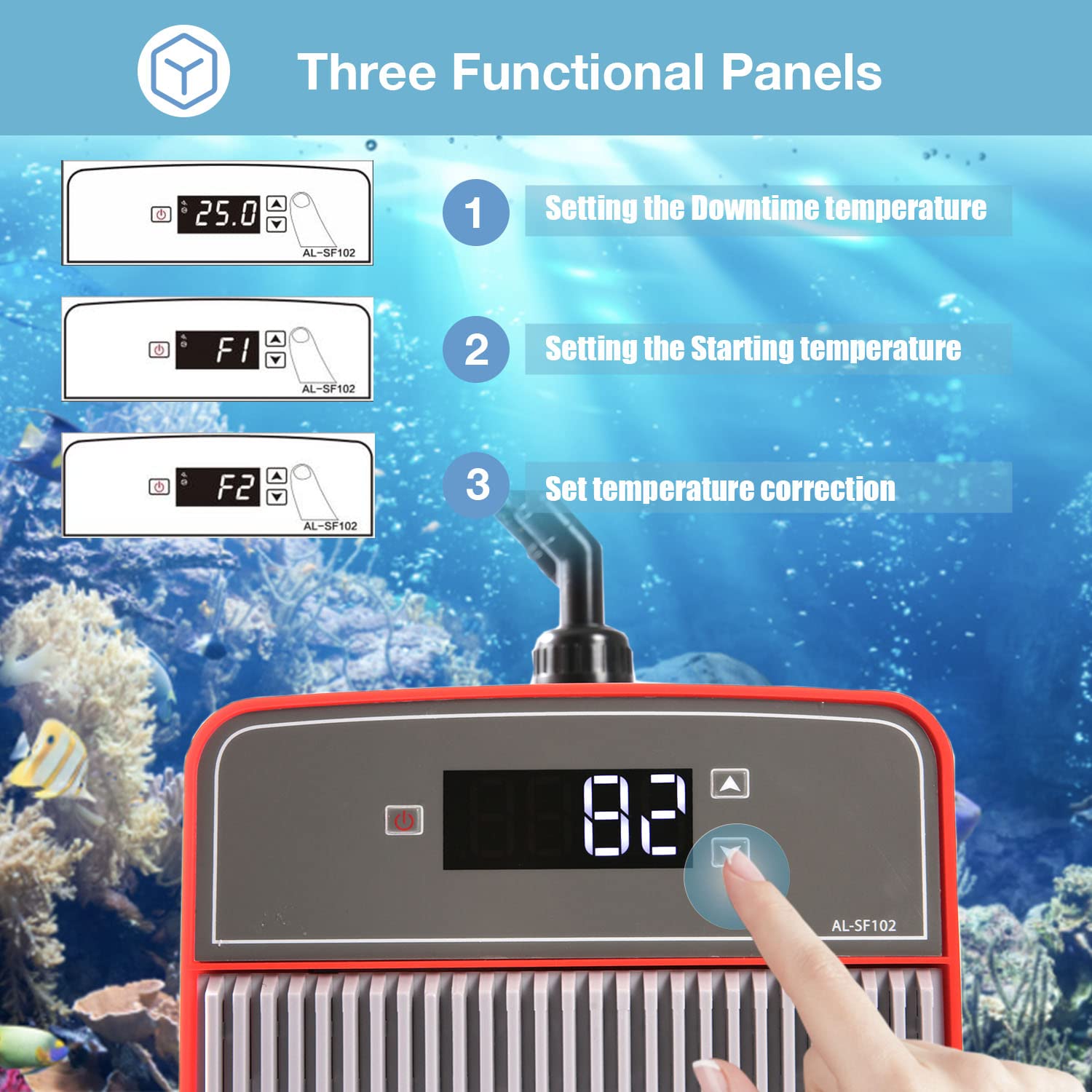 Mua 150W Aquarium Chiller, 42 gal Water Chillers, Hydroponic Cooler ...