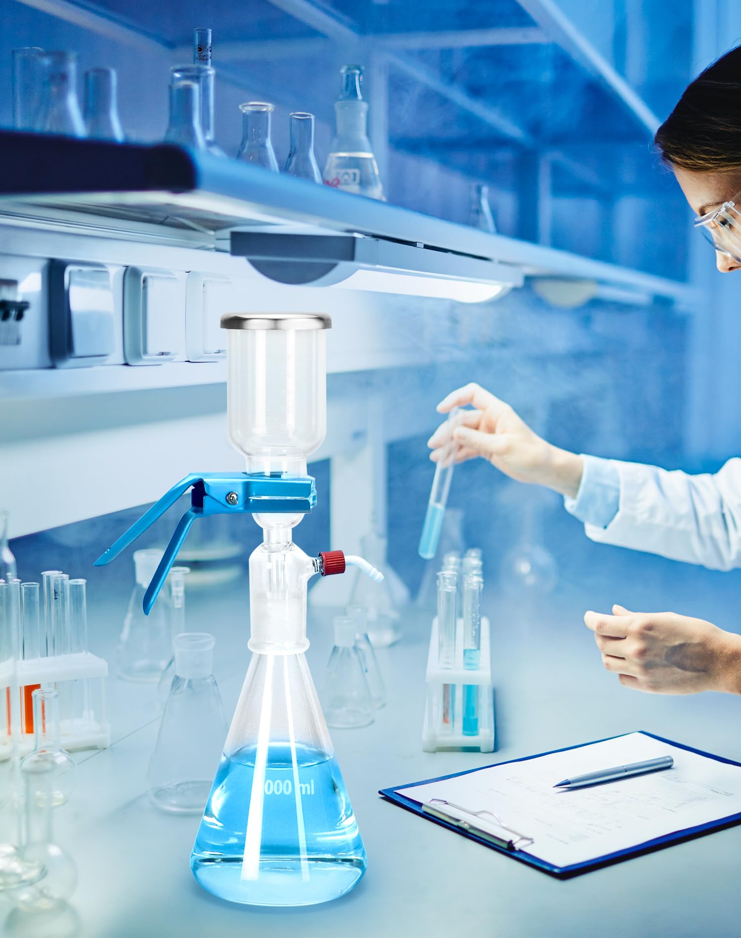 Mua QWORK Glass Vacuum Filtration Distillation Apparatus, 1000ml ...