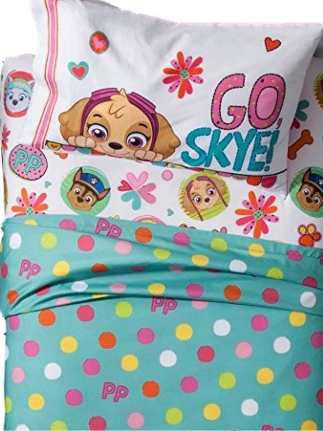 Paw Patrol The Top Pups Twin Sheet Set | Pricepulse