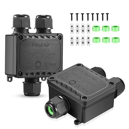 Junction Box - IP68 Waterproof 3 Way Electrical Junction Box M25 ...