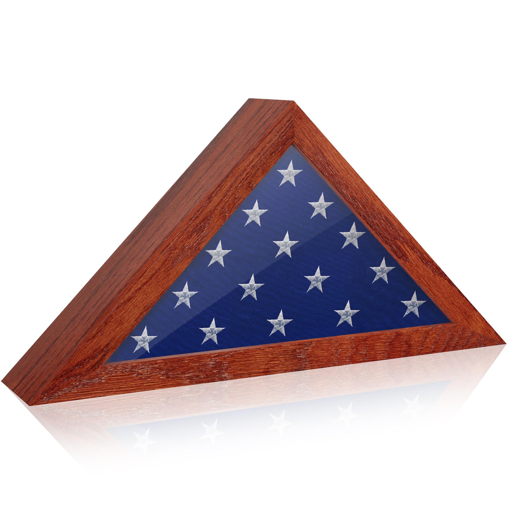 Flyjoe Flag Display Case for 3' x 5' American Veteran Burial Flag Solid ...