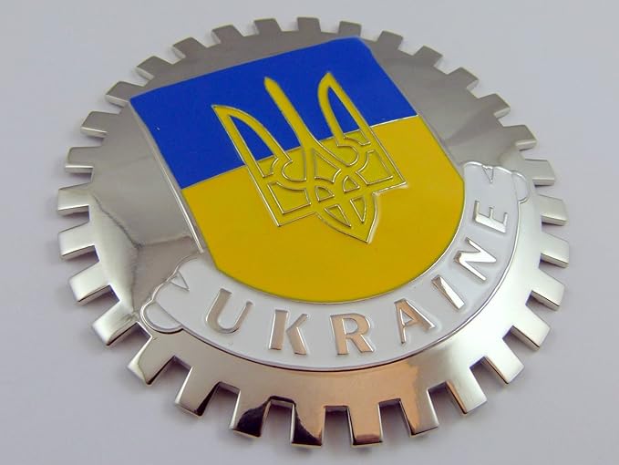 Amazon.com: Grille Badge Ukraine car Truck Mount Ukrainian Flag with ...