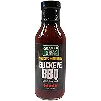 Amazon.com: Quaker Steak and Lube Buckeye Barbecue Wing Sauce - 12 ...