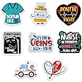 Amazon.com: YAZMEEN 80 Pcs Funny Nurse Stickers 2" Nurse Life Stickers ...