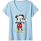 Amazon.com: Disney Christmas Mickey Mouse T-Shirt : Clothing, Shoes ...