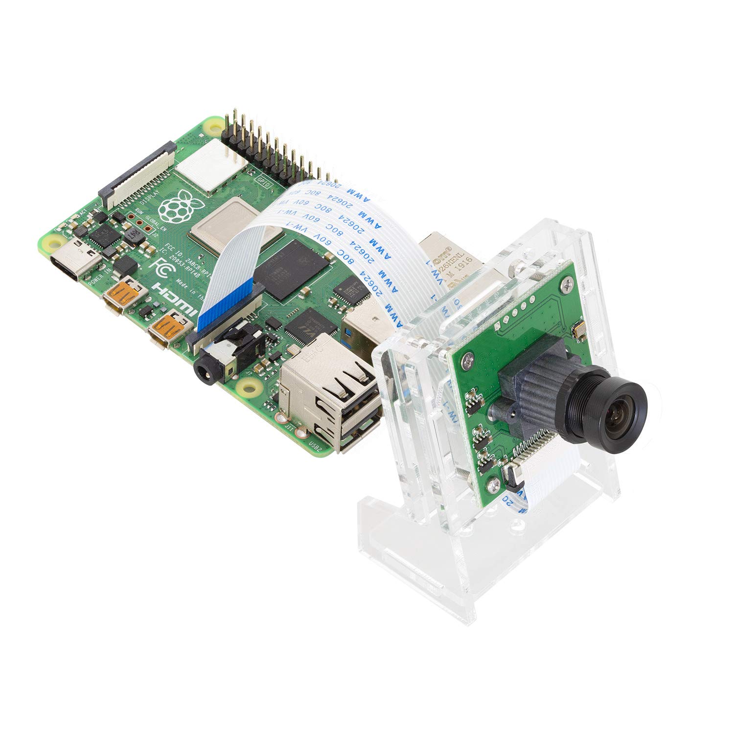 Mua for Raspberry Pi Camera Module with Case, OV5647 Sensor Adjustable and Interchangeable Lens ...
