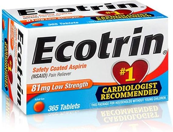 Amazon.com: Ecotrin Safety Coated Enteric Aspirin, 81 mg Low Strength ...