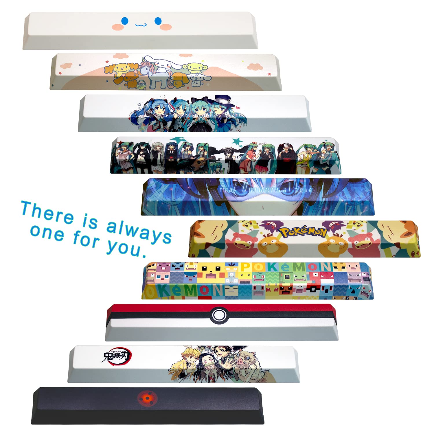Mua Custom Japanese Anime Spacebar PBT 6.25U Keycaps,Compatible with ...