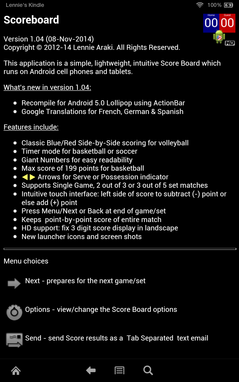 Scoreboard:Amazon.com:Appstore for Android