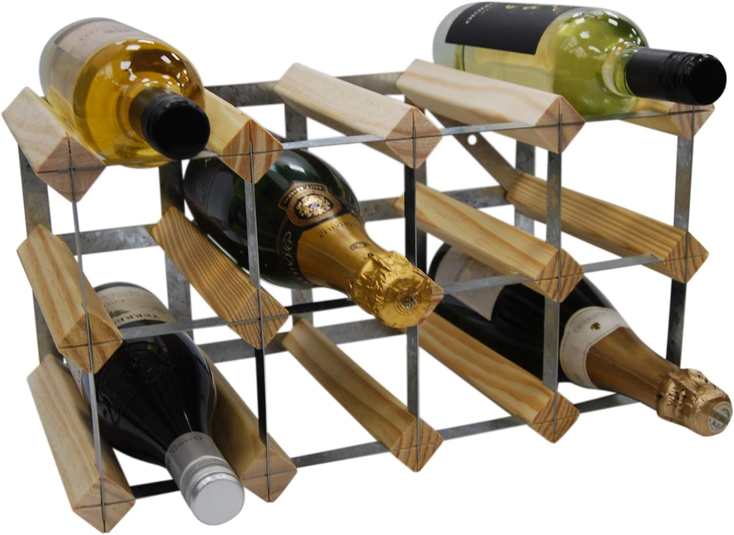 DS Wineware 12 Bottle 4X2 Traditional Wine Rack – Fully Assembled – FSC ...
