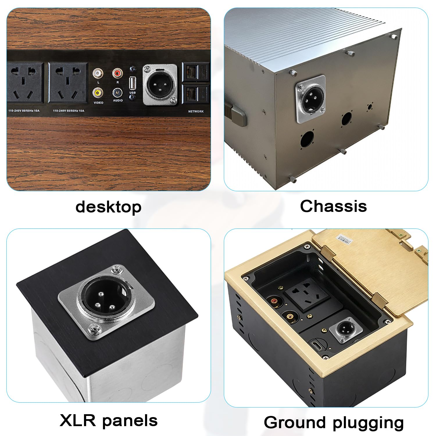 Mua QIANRENON XLR Male to Female Panel Mount Adapter 3Pin XLR Plug to ...