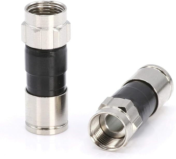 Amazon.com: Coaxial Cable Compression Fitting - 10 Pack Connector - for ...