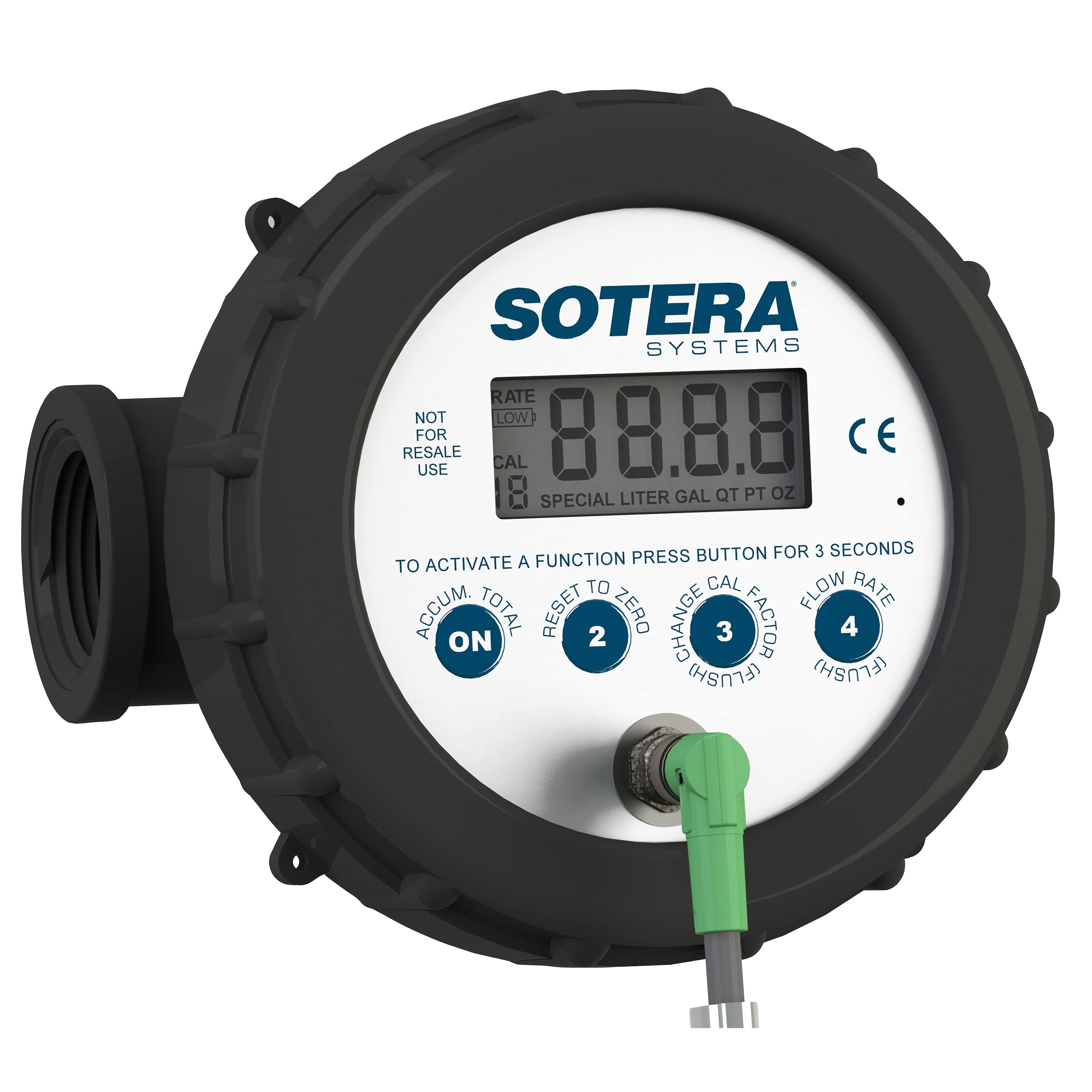 Mua 825 1" 2-20 GPM(7-75 LPM) Digital Inline Nutating Disc Poly ...
