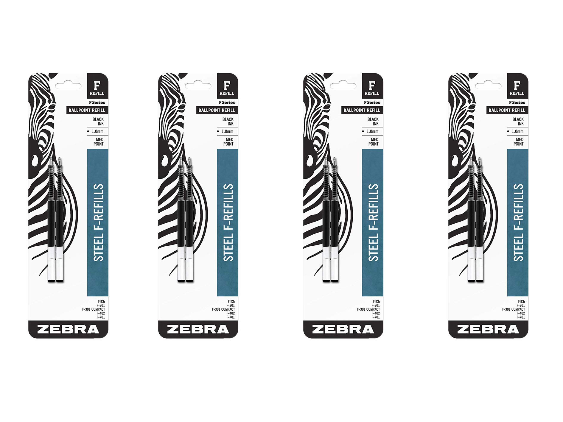 Mua Zebra Ballpoint Pen F-Refill 85412, 1.0mm, Medium Point, Black, 4 ...