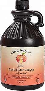 Amazon.com: OMEGA LIFE Apple Cider Vinegar, 31.99 OZ: Health & Personal ...