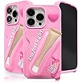 Amazon.com: GIRL MATH Grip Gloss Silicone Lip Gloss Phone Case in Pink ...