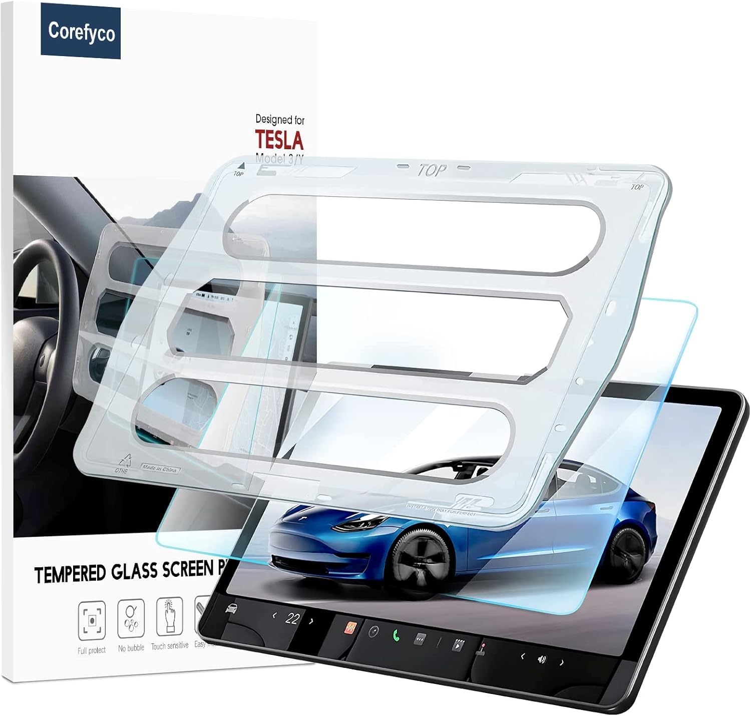 Tesla Model Y (2025-2020) and Tesla Model 3 (2023-2017) Screen ...