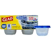 Amazon.com: Glad GladWare Mini Round Food Storage Containers with Lids ...