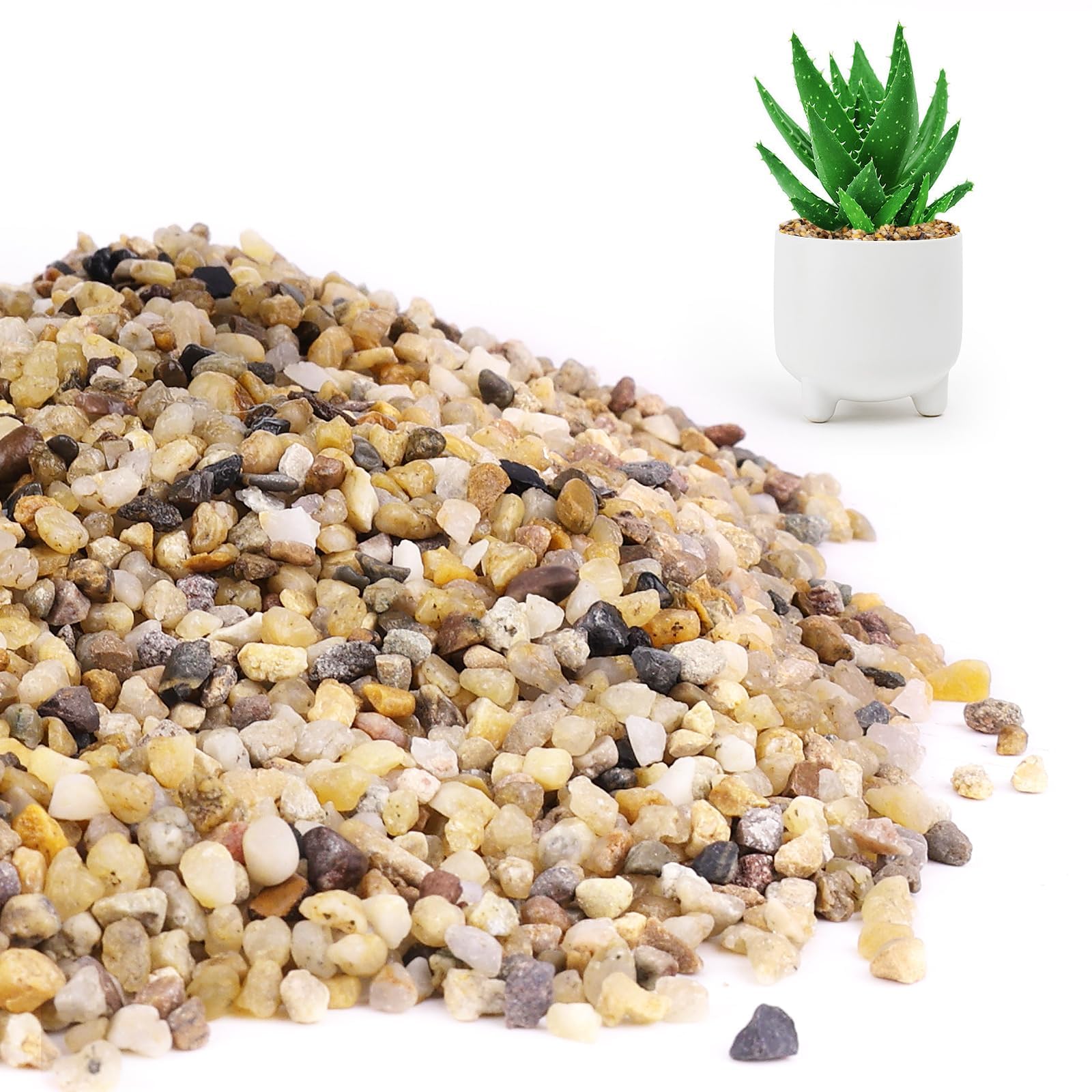 WHANLEY L&Q Natural Coarse Sand,Small Rocks,Rocks for Plants,Decorative ...