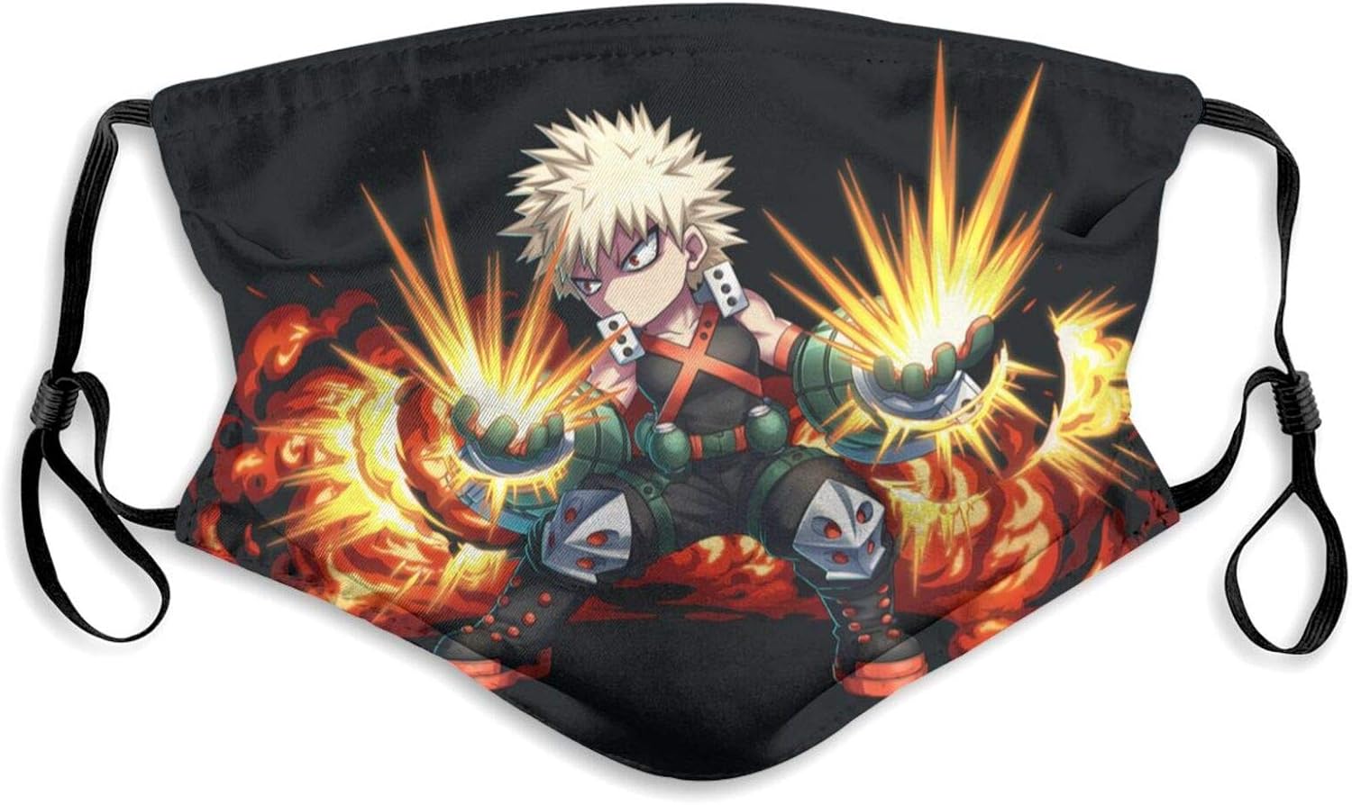 Bakugo Katsuki Men's Women's Face Mask Dustproof Mouth Cover with 2 ...