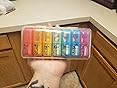 Amazon.com: Zoksi Weekly Pill Organizer 2 Times a Day, Rainbow 7 Day Am Pm Pill Box, Daily Am Pm ...